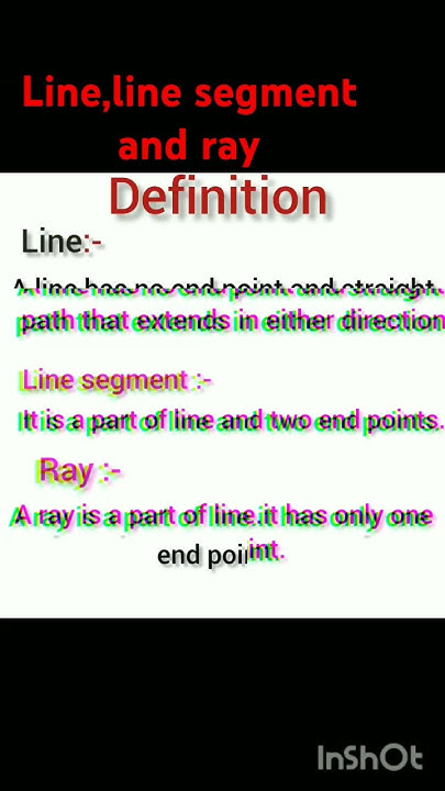 define line line segment and ray #punjabi #treanding #education #viral - YouTube