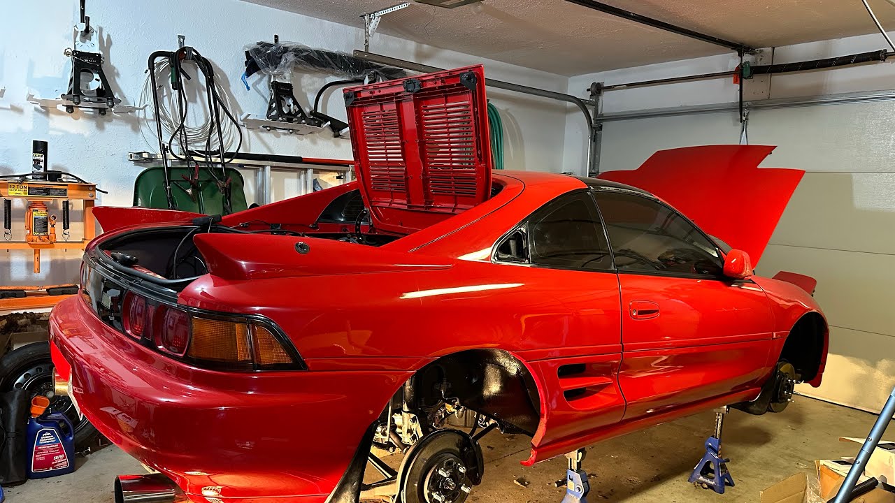 SW20 Toyota MR2 2GR V6 - Undercoated rear quarters, installed MR2 ...