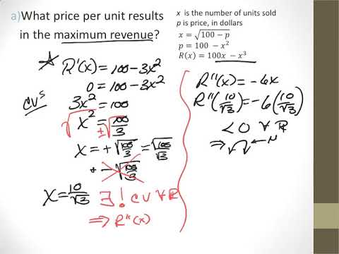Absolute Extrema application (open interval) - YouTube