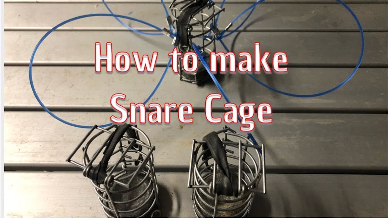 How to make easy cage for making crab snares - YouTube