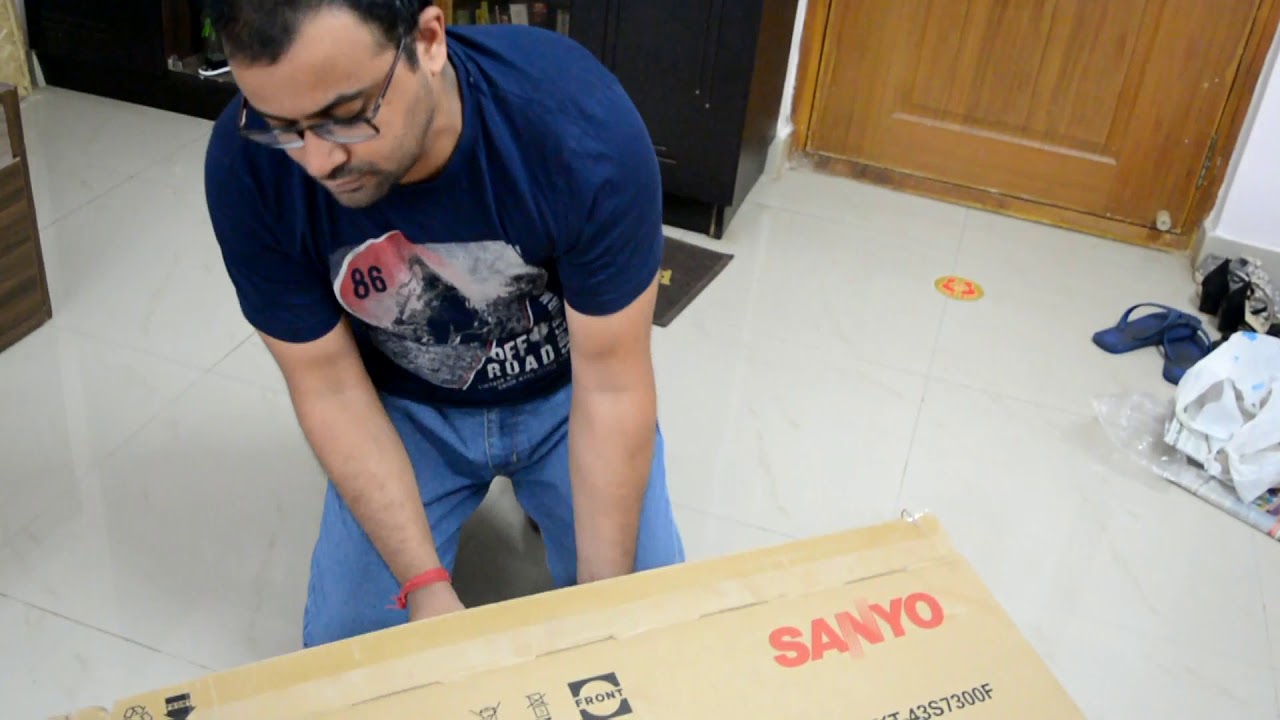 Sanyo 109 cm Full HD IPS LED TV XT-43S7300F Unboxing & Testing // The ...