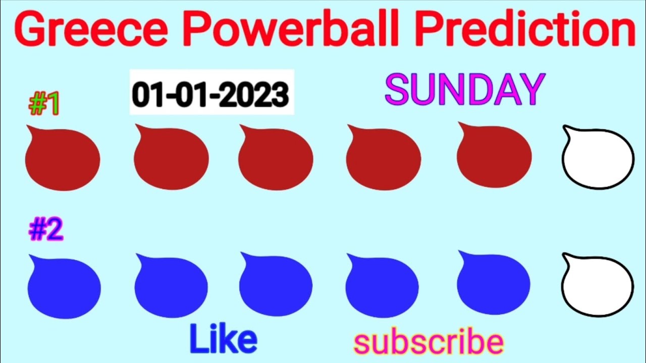 Greece Powerball prediction For Sunday 01 January 2022 | Greece ...