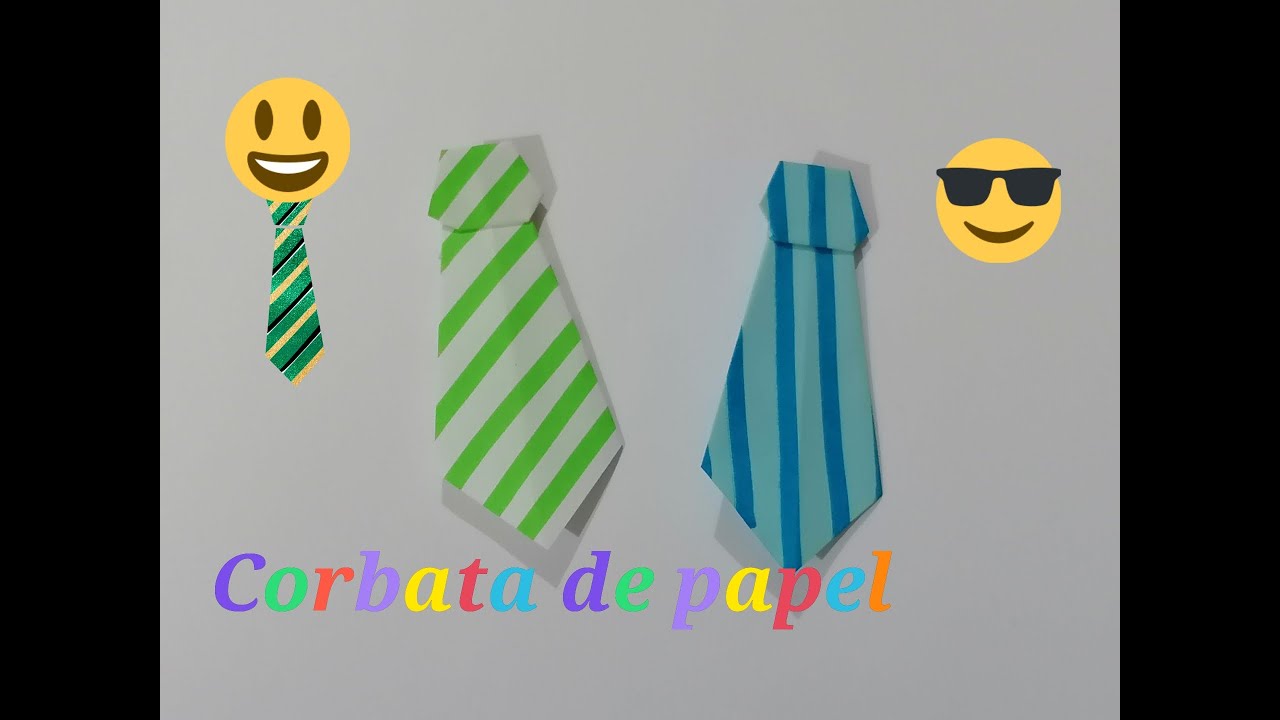 Corbata de papel (origami) - YouTube
