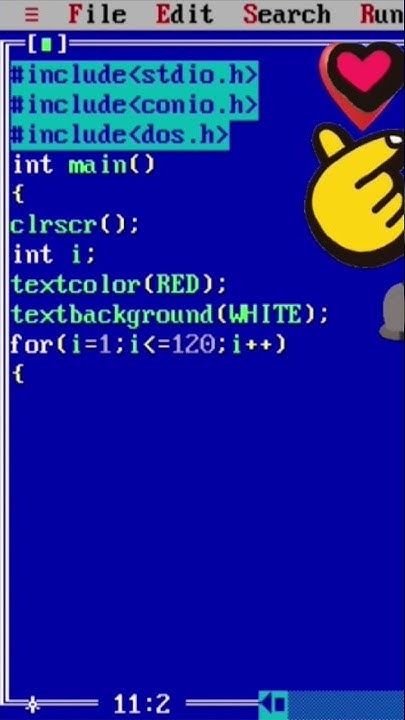 I LOVE YOU PROGRAM IN C-LANGUAGE ️ #shorts #coding - YouTube