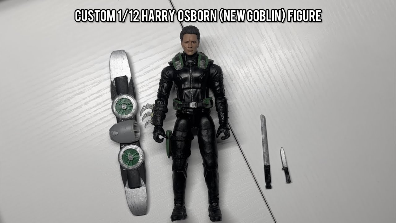 MARVEL LEGENDS SAM RAIMI HARRY OSBORN (NEW GOBLIN) 1/12 CUSTOM FIGURE ...