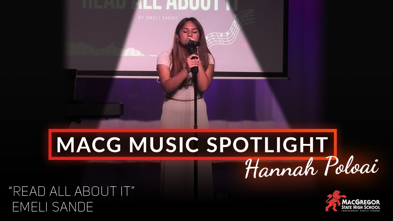 "Read All About It" (Emeli Sande) by Hannah Poloai - MacG Music ...