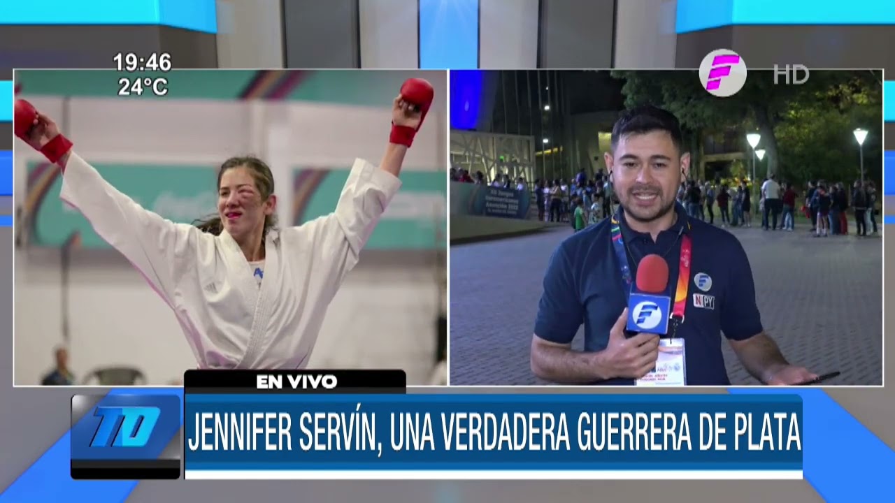 Jennifer Servín obtuvo medalla de plata en Karate para Paraguay - YouTube