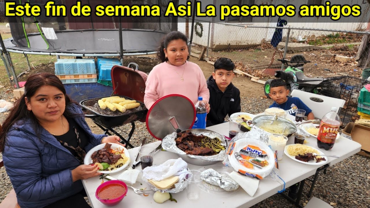 Disfrutando Esta Asada en Familia 👪 Así Preparamos Todo paso a paso y ...