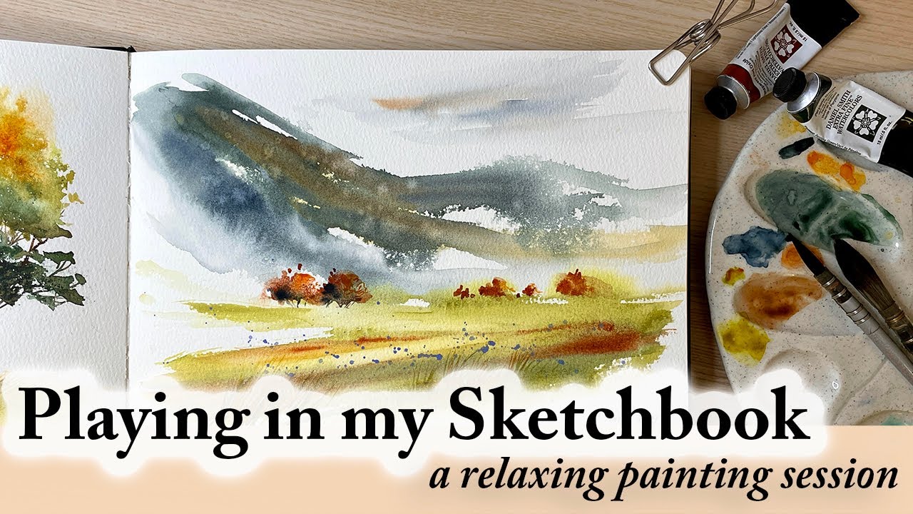 A Peaceful Sketchbook Painting Session in Watercolour | Sketch and Play ...