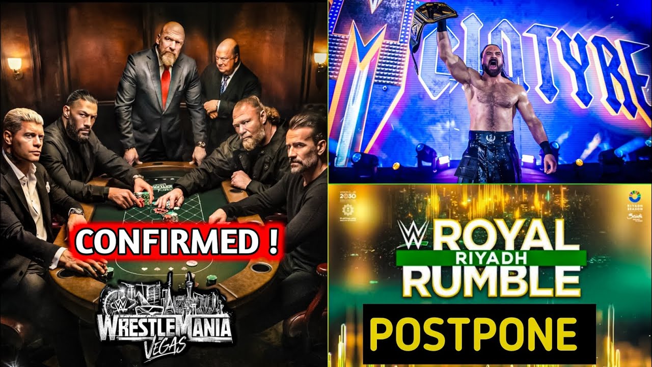 |🚨WWE WrestleMania 42 Card Is Already CONFIRMED🤯| Royal Rumble Postpone ...
