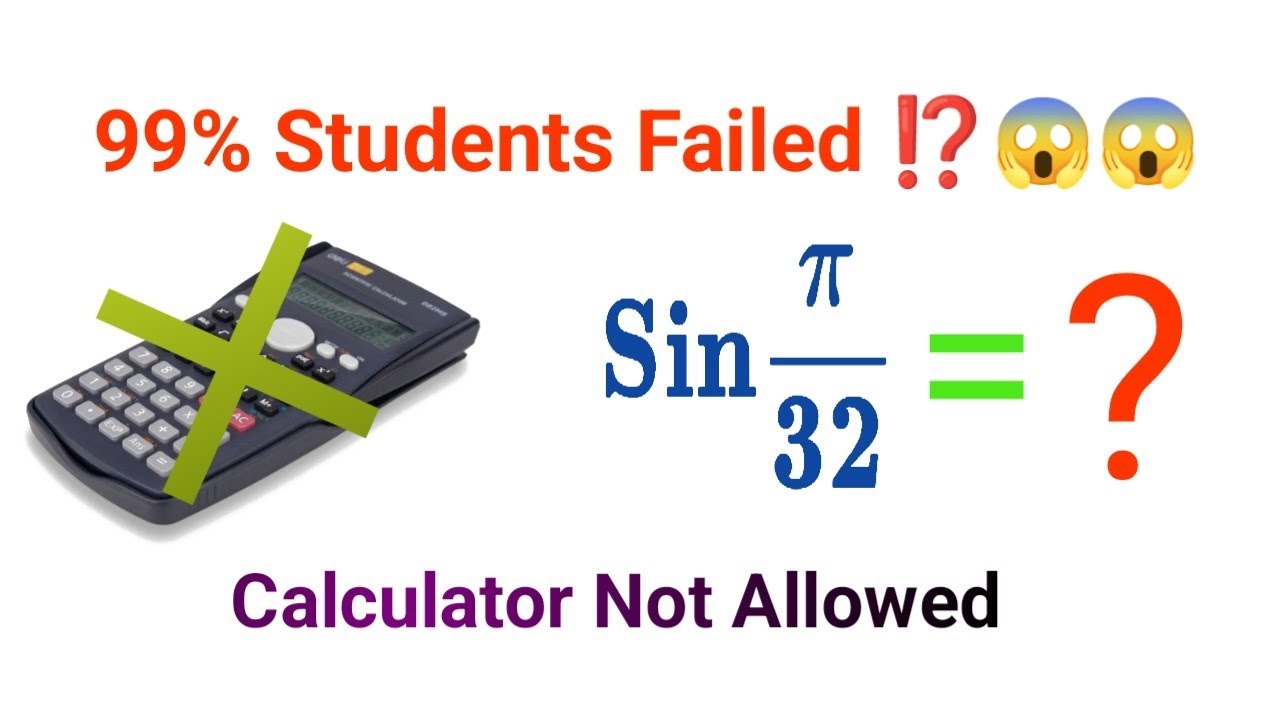 A Interesting Trigonometry Problem| Find The Value Of Sin(π/32)| - YouTube