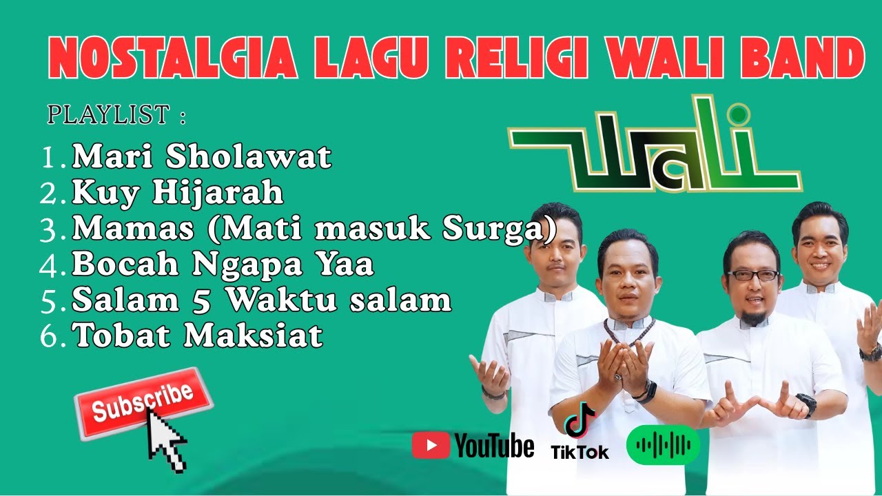 NOSTALGIA ALBUM RELIGI WALI BAND | LAGU POPULER | LAGU HITS - YouTube