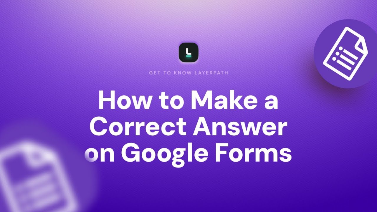 How to Make a Correct Answer on Google Forms | Step-by-Step Guide - YouTube