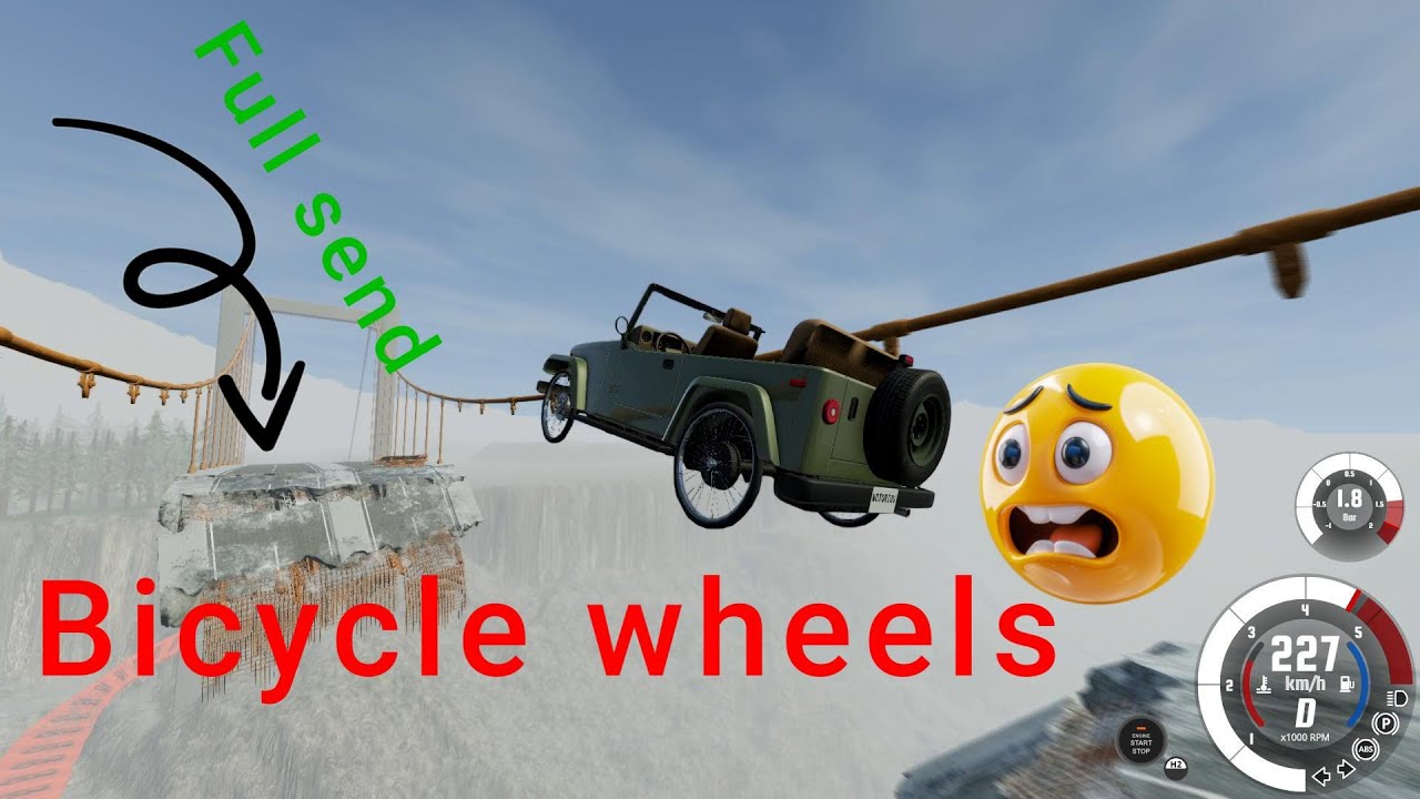 Slow Motion Crossing ! BeamNg Drive - YouTube