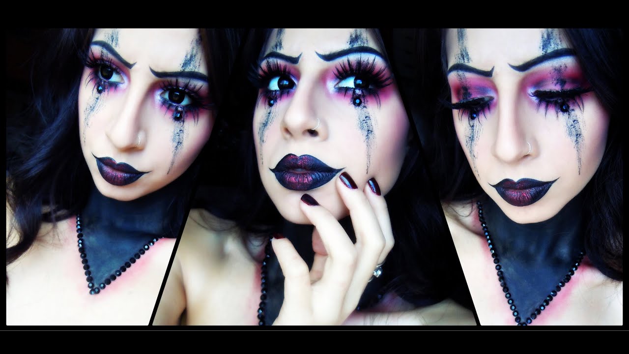 Halloween: Creepy Clown Makeup Tutorial - YouTube