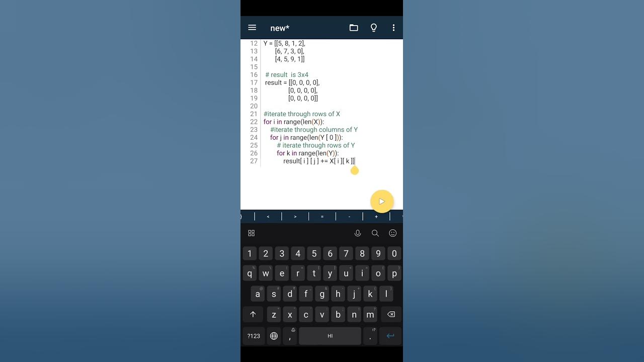 Python Program To Multiply Two Matrix Python Program Example Python