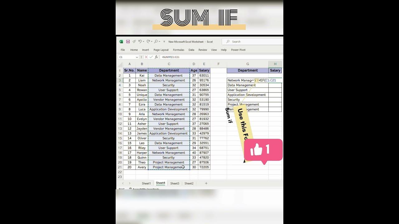 Sum If Hacks Excel Excelformula Excelhacks Exceltips Exceltricks Sumfunction Trending