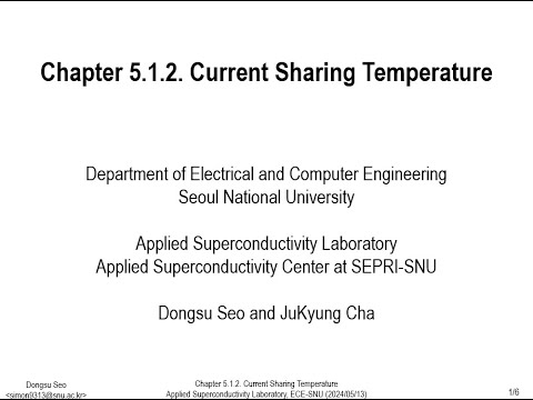Chapter 5.1.2. Current Sharing Temperature - YouTube