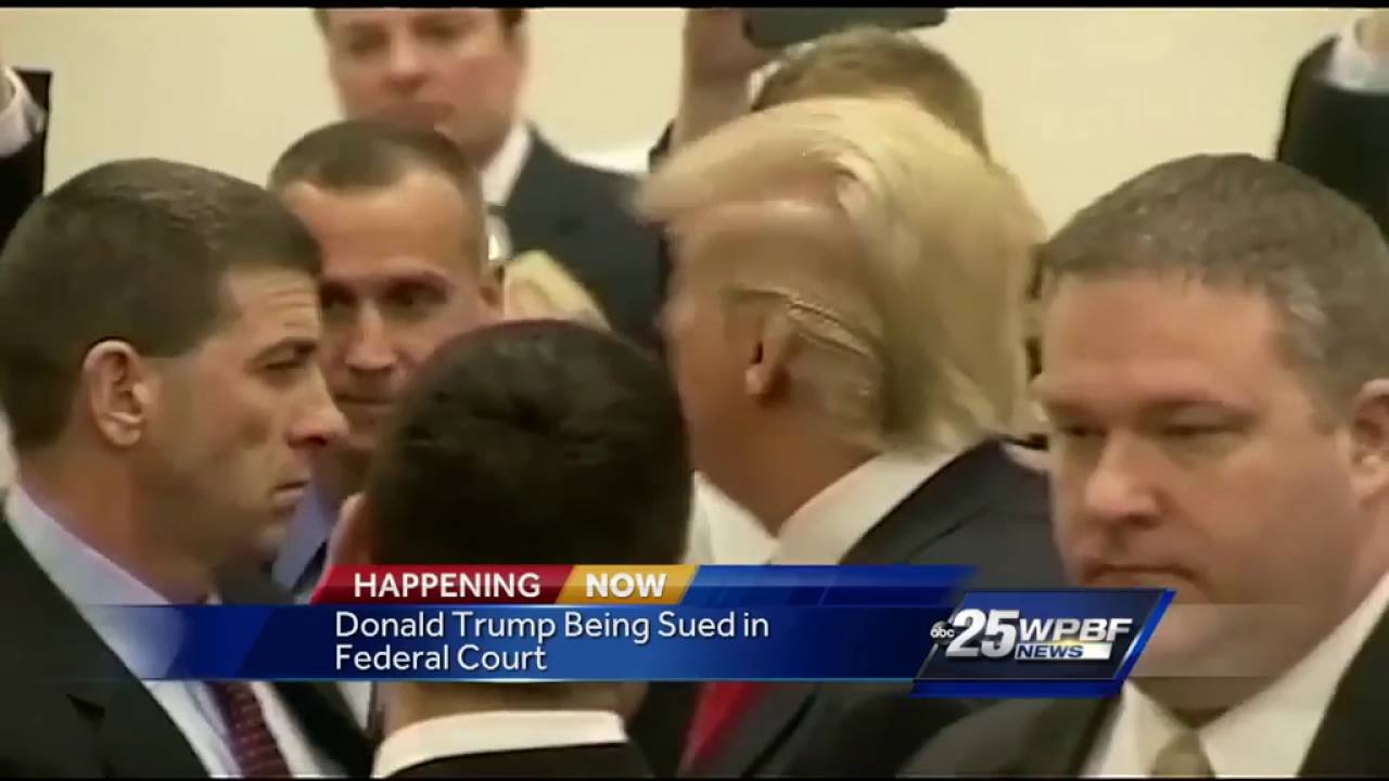 Donald Trump being sued in federal court - YouTube