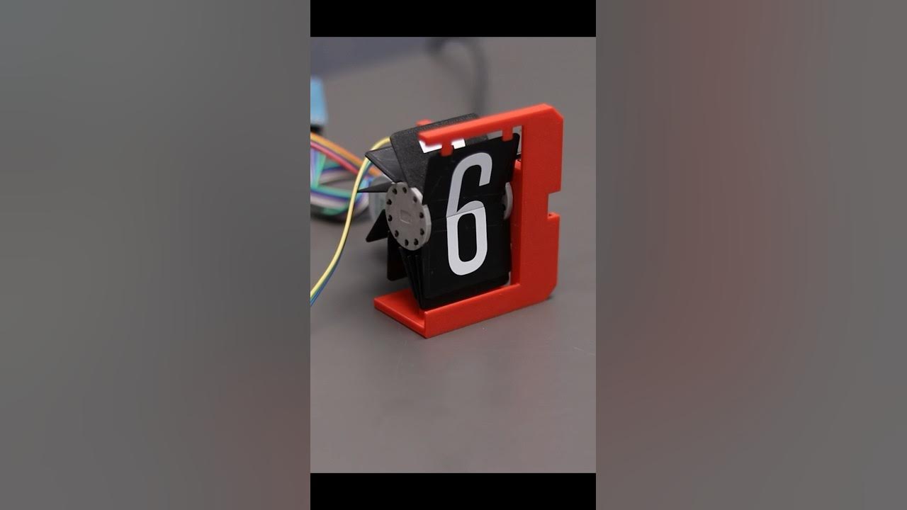 How to make a Split Flap Display #diyprojects #3dprinting #arduino - YouTube