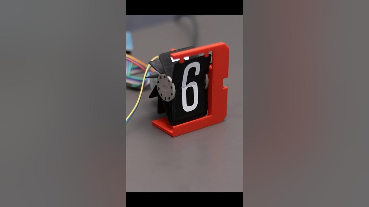 How to make a Split Flap Display #diyprojects #3dprinting #arduino - YouTube