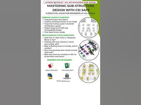 Live Webinar on “Mastering Sub-structure Design with CSI SAFE - For Engineers at All Levels ...