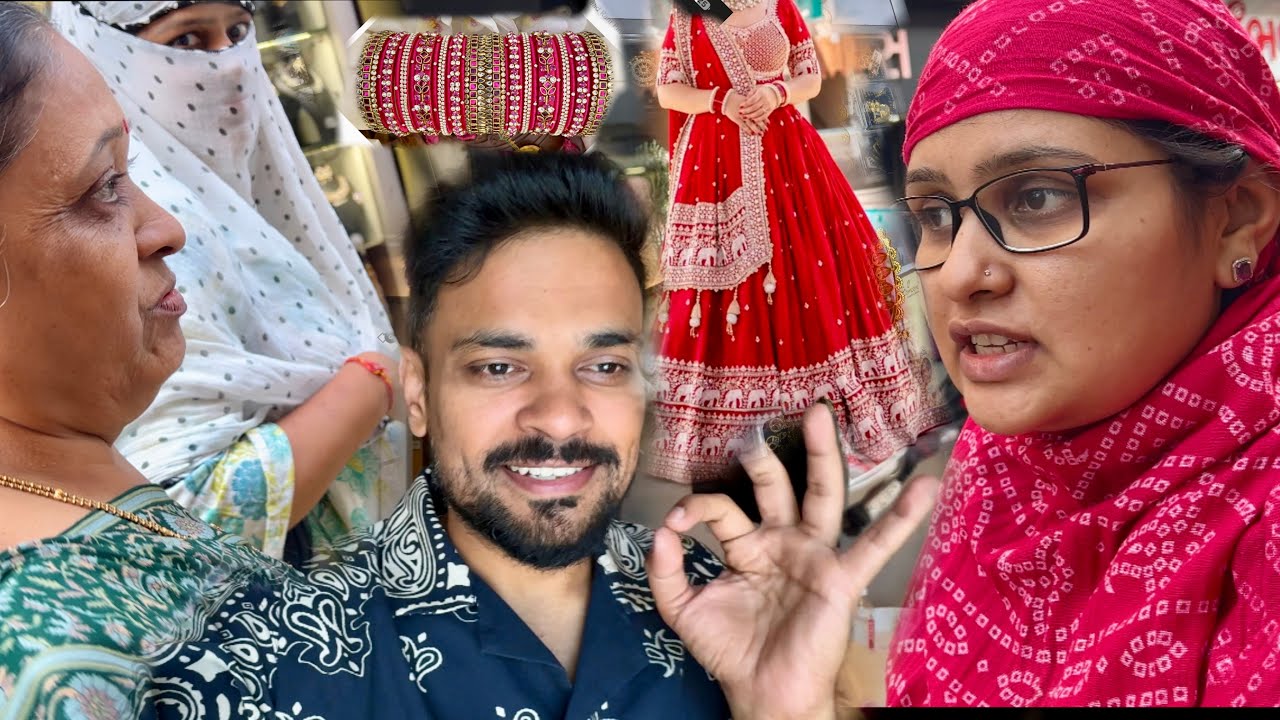 Shaadi ka lengha aur chudiya ki shopping ke liye gye. Pura look hi ...