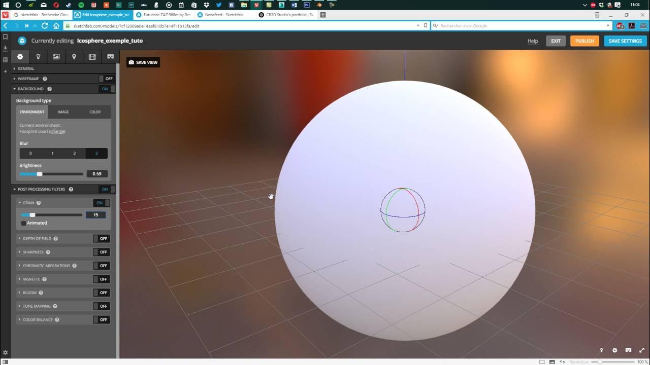 [ TUTO - SKETCHFAB ] paramètres scene - YouTube