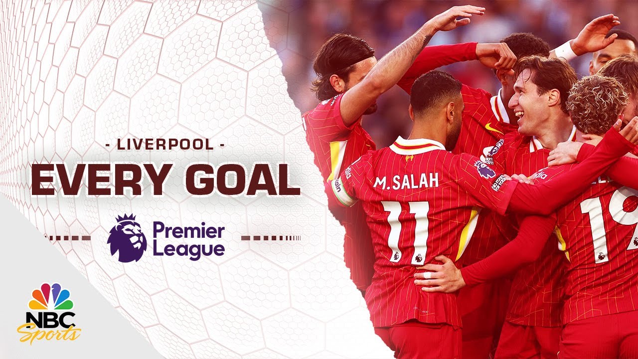 Every Liverpool goal scored during the 2024-25 Premier League season ...