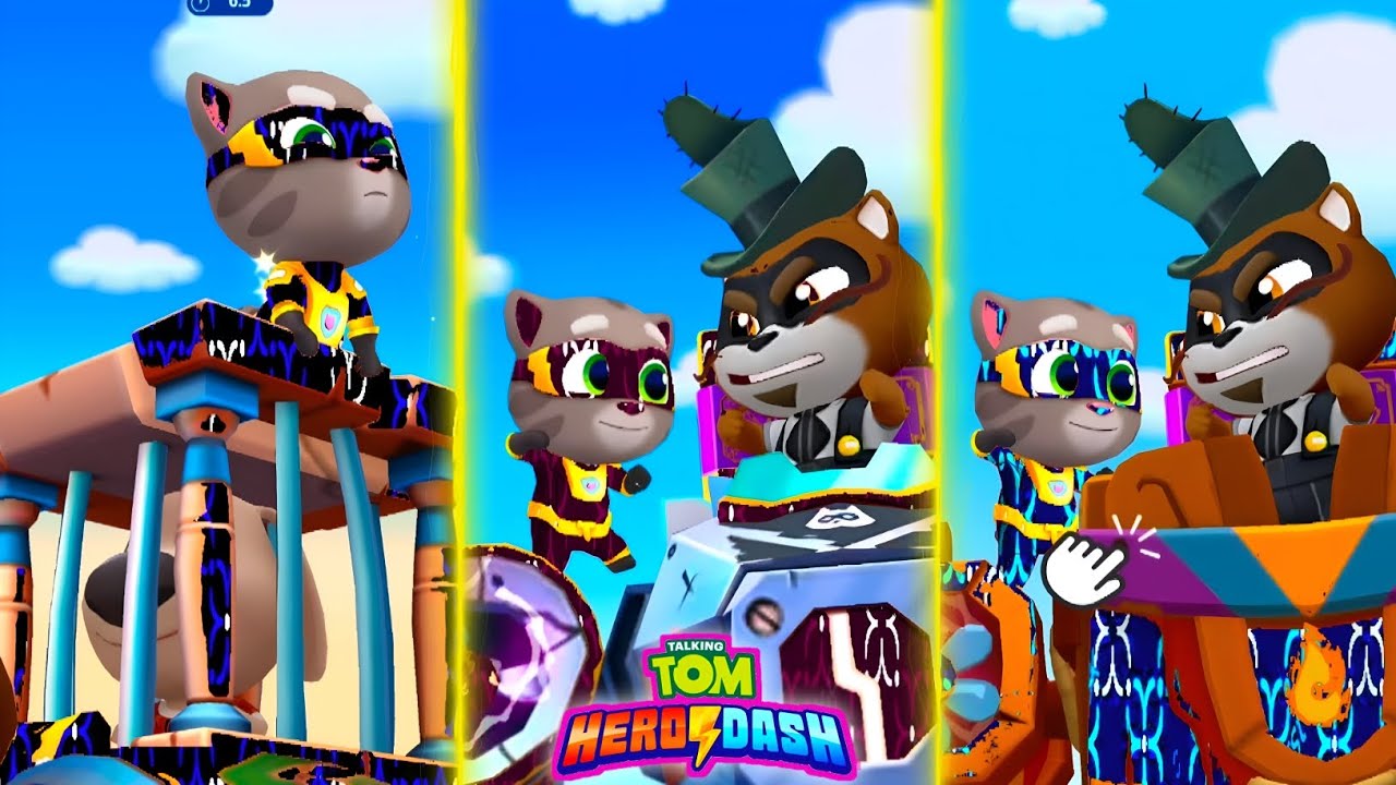 Talking Tom Hero Dash - 3 Hero Tom New Power Suit Ang Fight The Desert ...