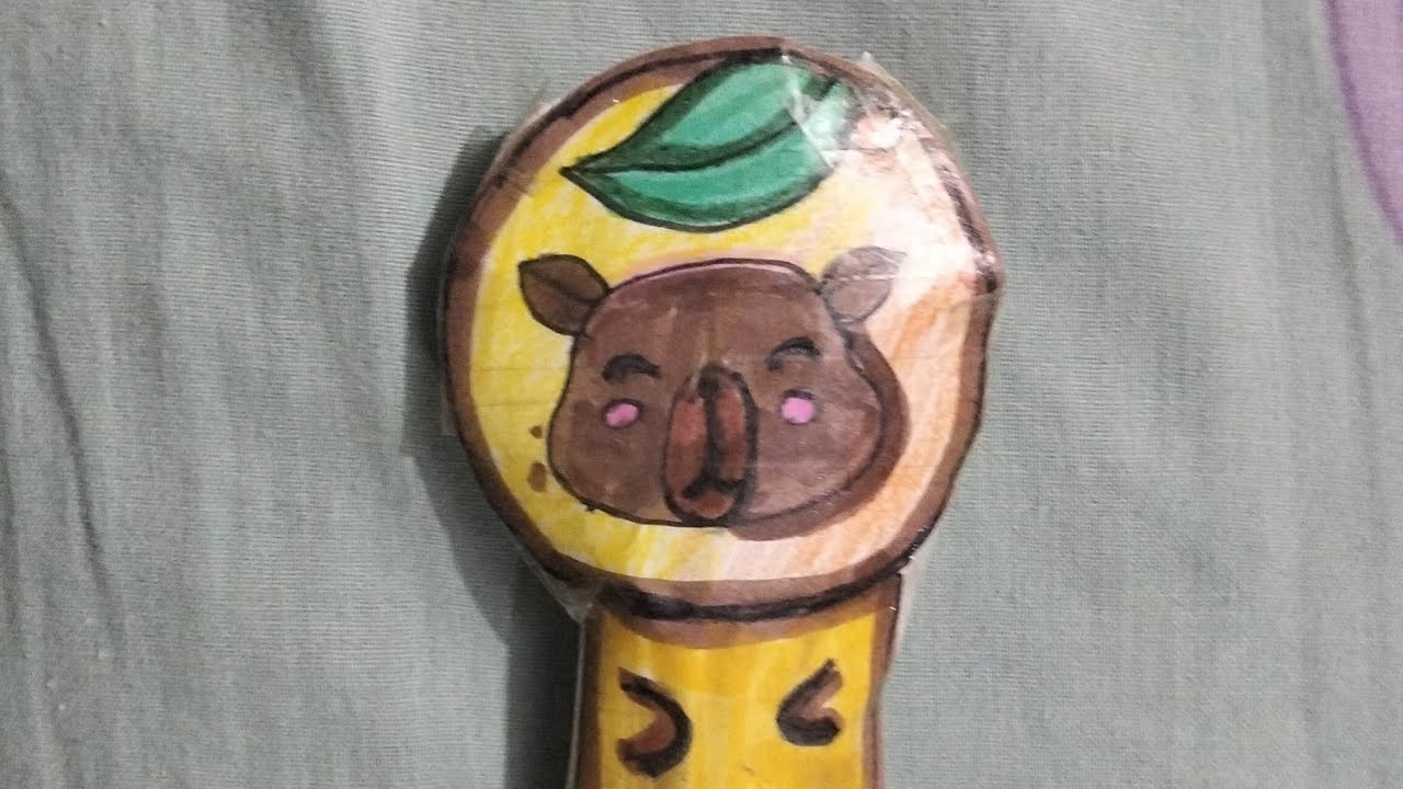 cute capybara squishy pen 🖊️ tutorial ☺️👍😊💞#diy # pen # craft #capybara ...