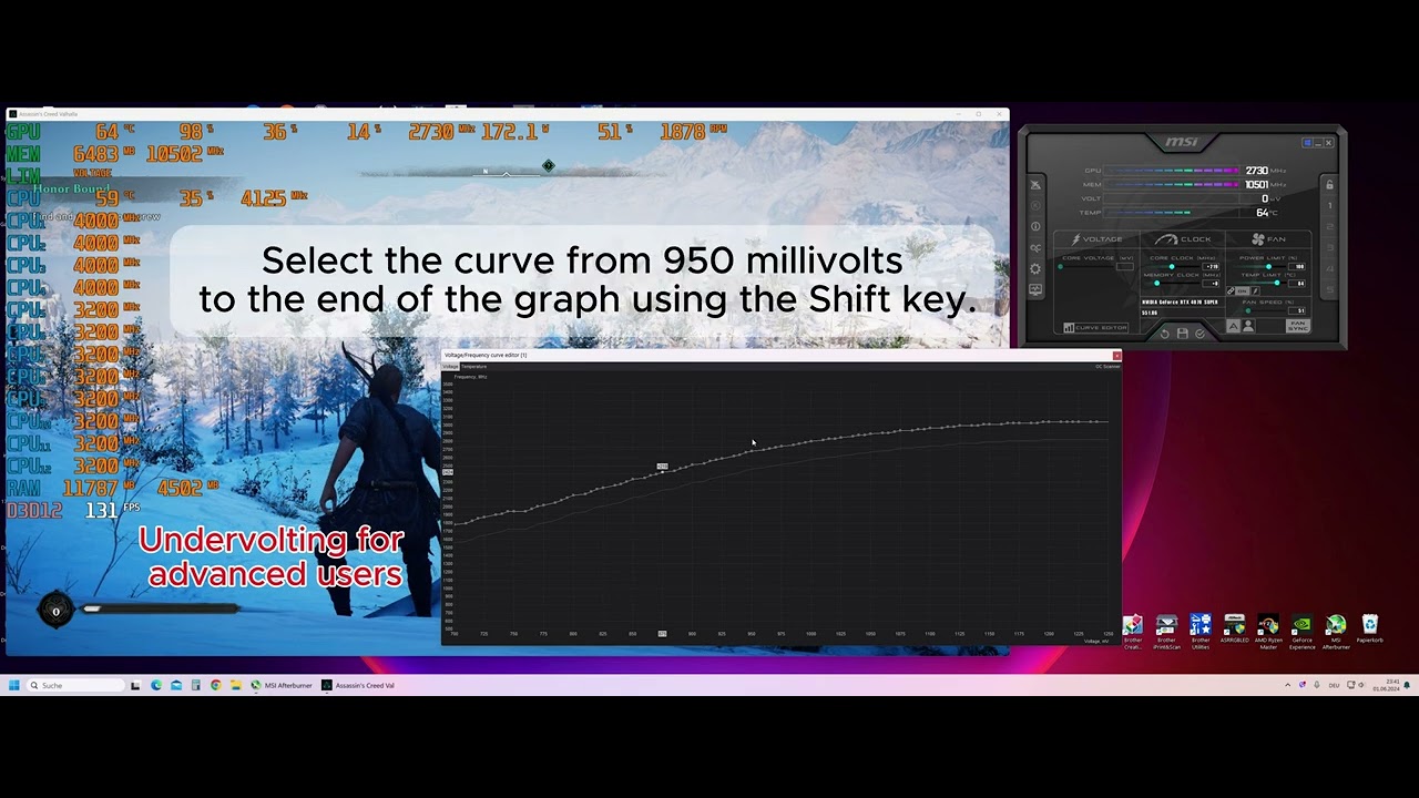 Undervolting RTX 4070 Super: Step-by-Step Undervolting Guide. MSI ...
