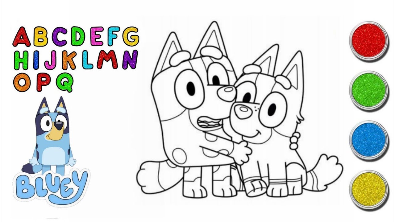 Bluey Drawing Fun with Friends 💙 | Learn and Play Together | Bluey ...