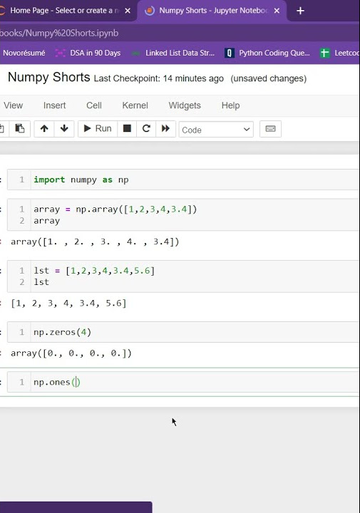 How to Create Array with all 1's in Numpy in Hindi - YouTube