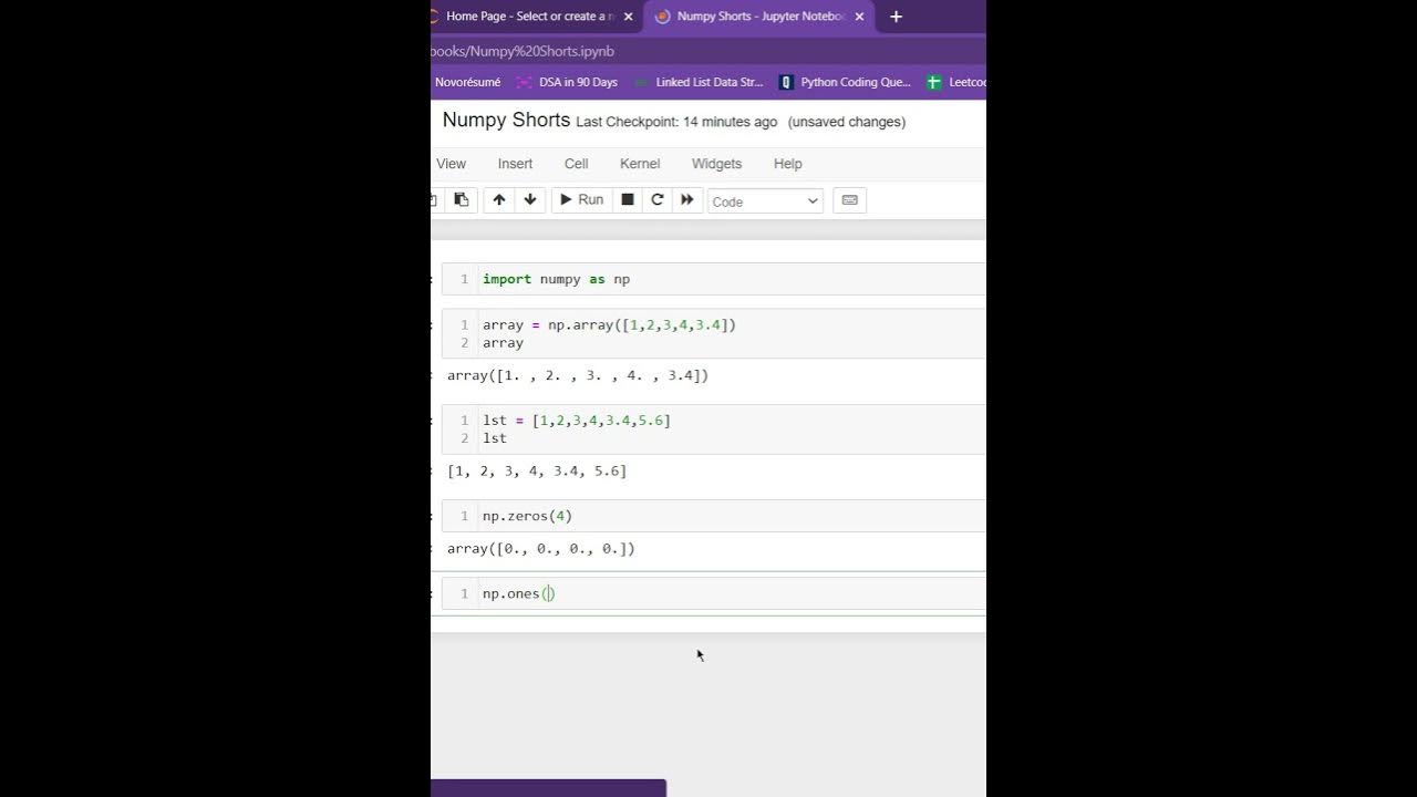 How to Create Array with all 1's in Numpy in Hindi - YouTube