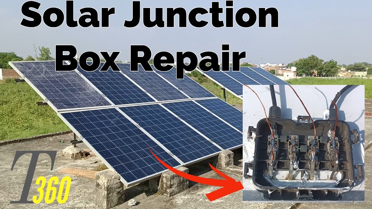 How to Repair Solar Panel Junction Box, Junction Box kaise चिपकाए # ...