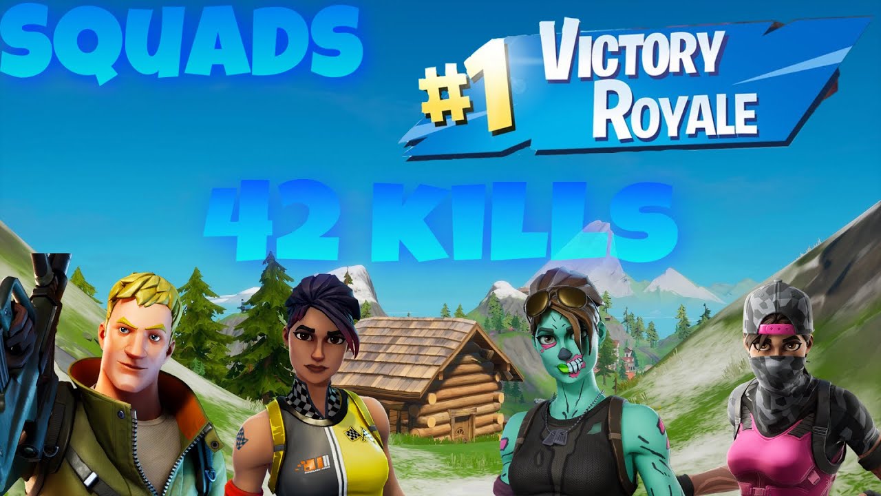 42 kill squad game in Fortnite battle royale! - YouTube