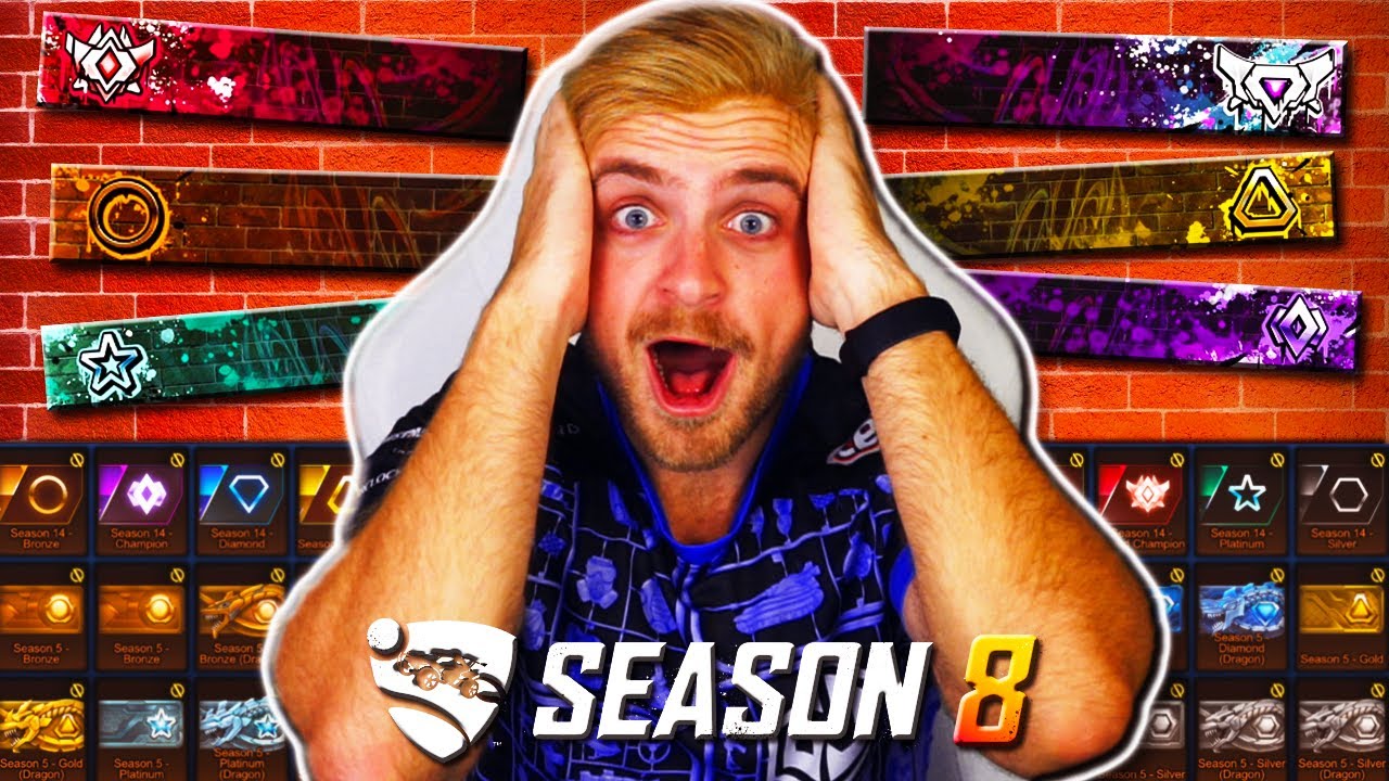 So THESE Are the SEASON 8 Rewards from Bronze to SSL... *ROCKET LEAGUE ...