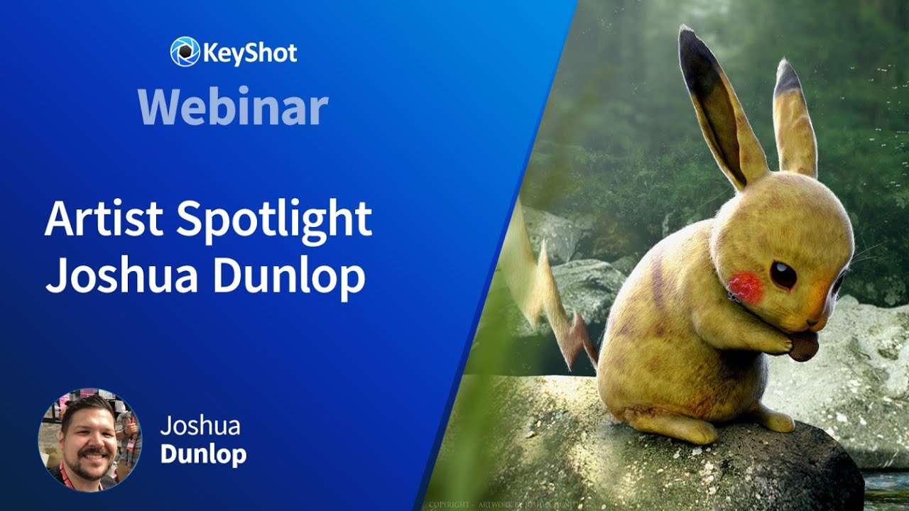 KeyShot Webinar - Artist Spotlight Joshua Dunlop - YouTube