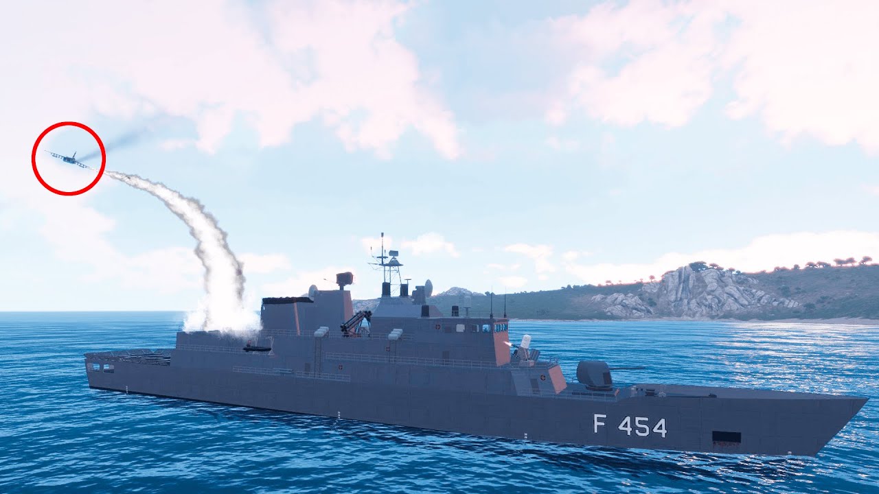 Ukrainian Battleship VLS Shot Down Russian SU-25 Fighters at Sea with a ...