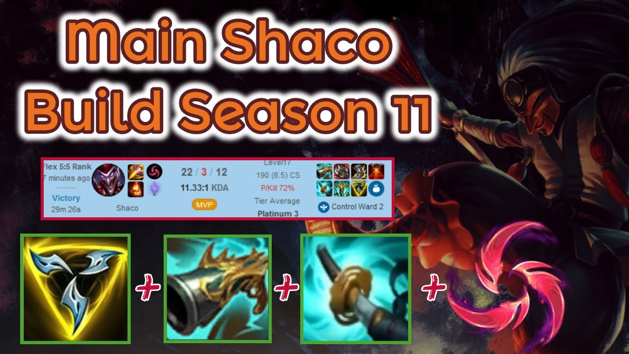 My Main Item Build for Shaco in Season 11! Ranked [League of Legends ...