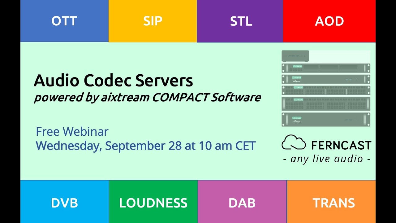 The Audio Codec Servers — a Ferncast Webinar - YouTube