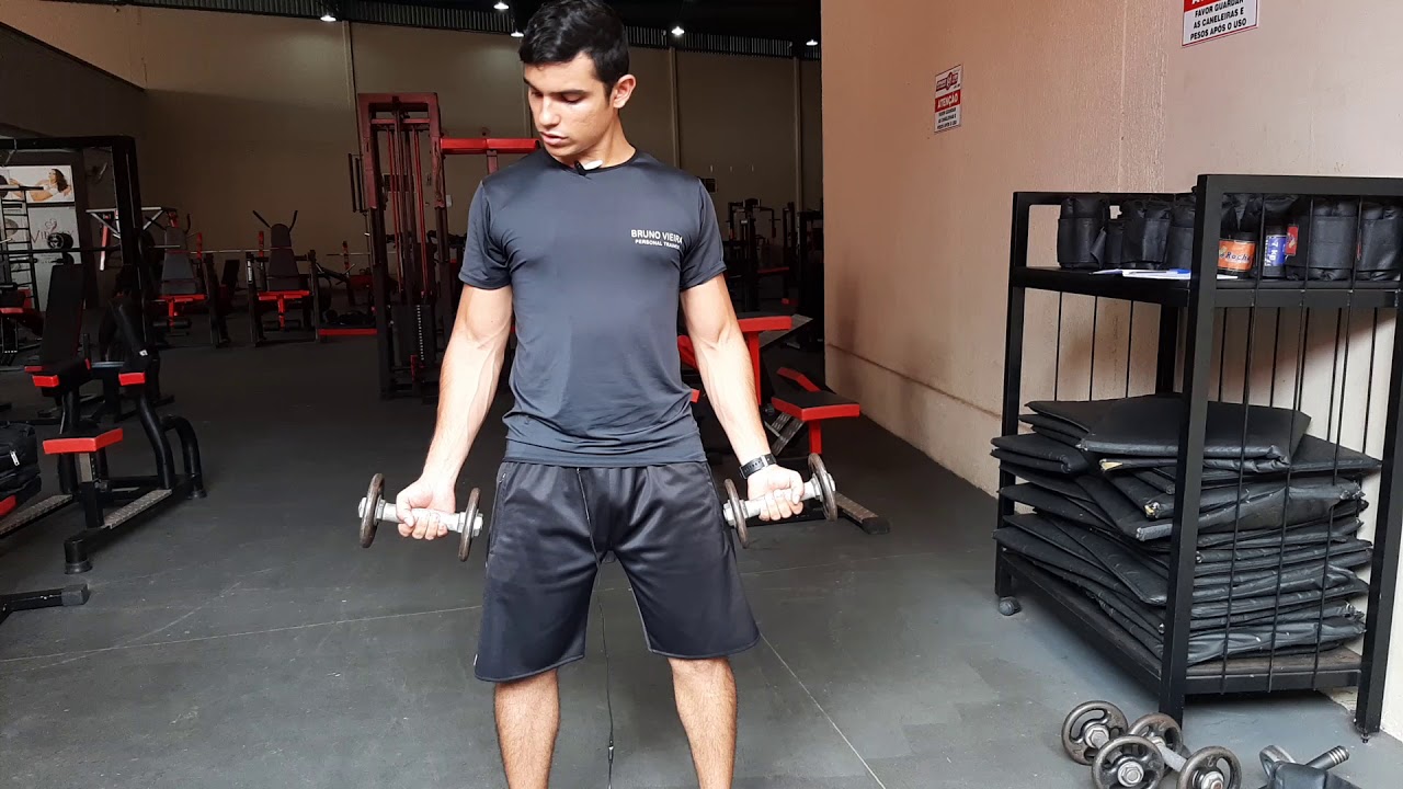BICEPS ALTERNADO COM HALTERES - YouTube