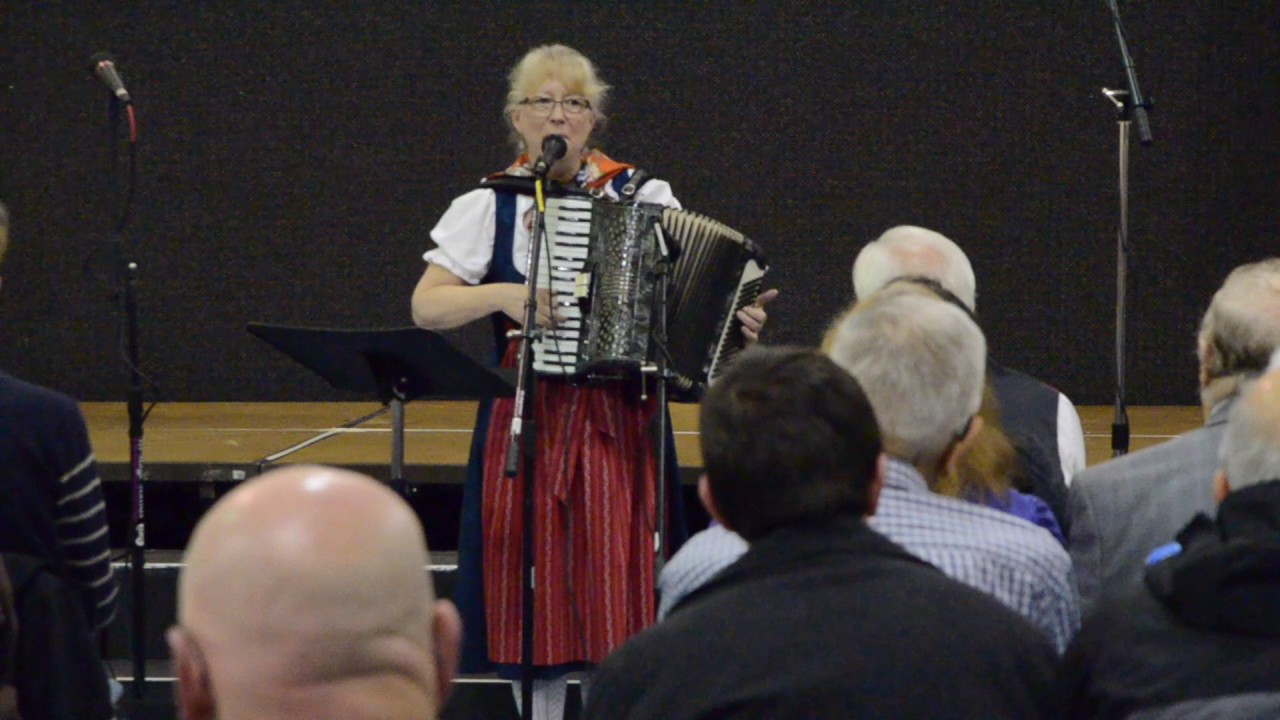 Shelby Imholt performs yodels for the Helvetia-Alpengluehn Swiss ...