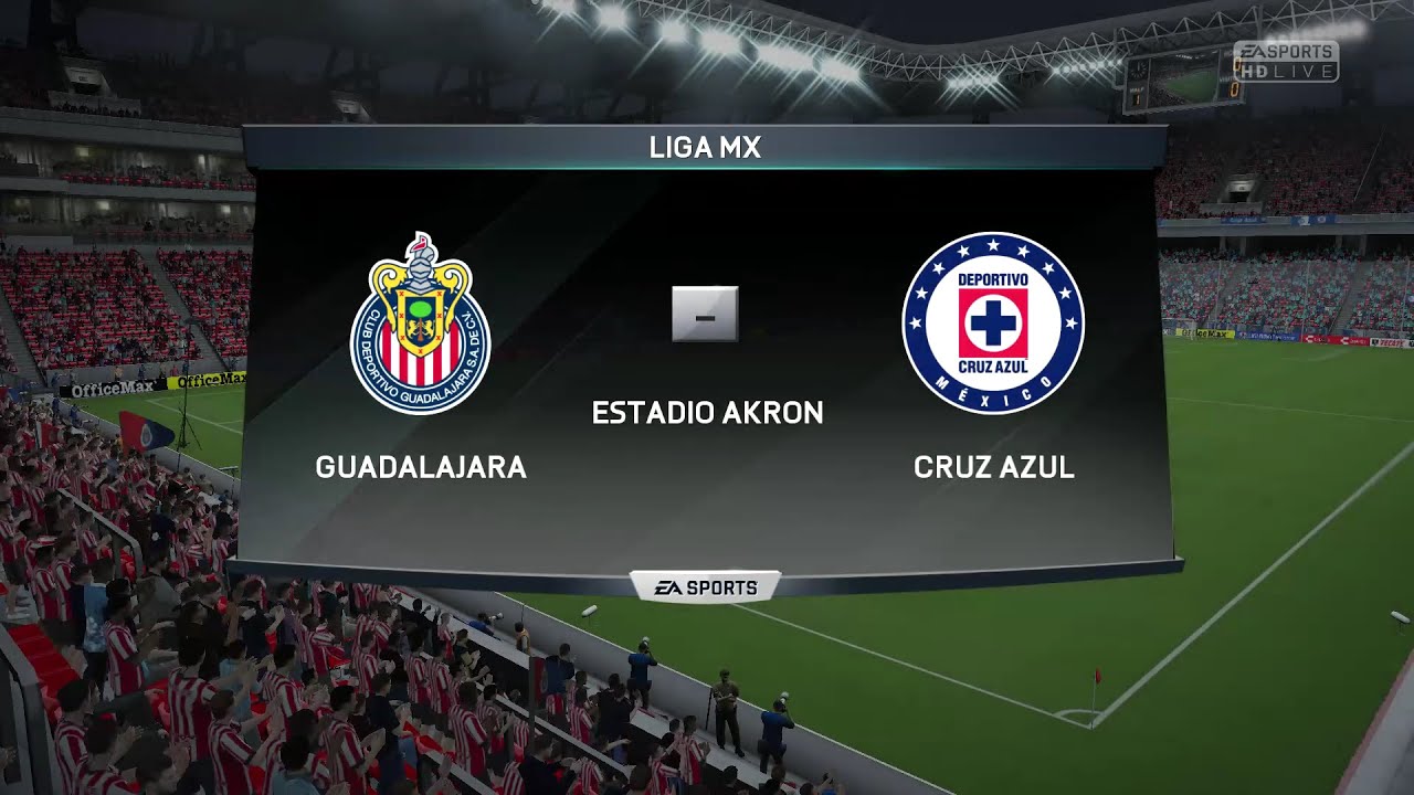 GUADALAJARA VS CRUZ AZUL JORNADA 13 LIGA BBVA MX SIMULACIÓN INFINITY ...