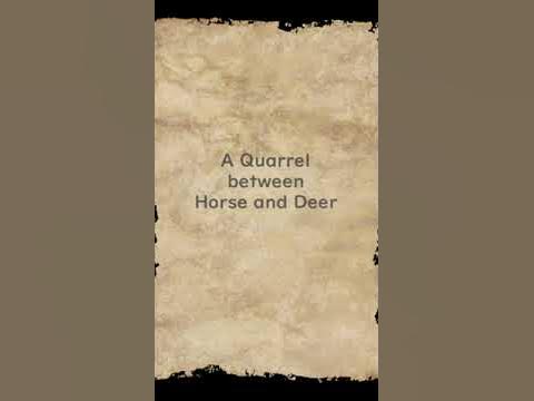 A Quarrel between Horse and Deer - Huhito Fables Vol 33 - YouTube