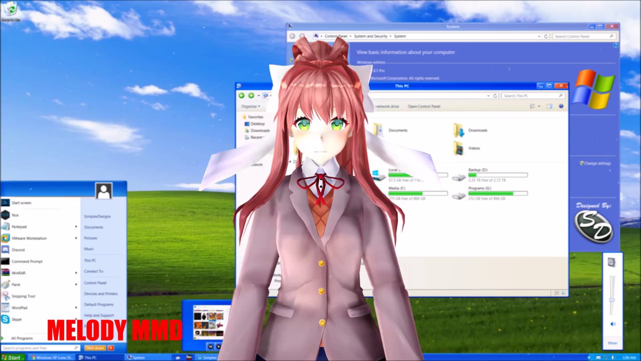 【MMD x DDLC】 Error 【MEME】 - YouTube