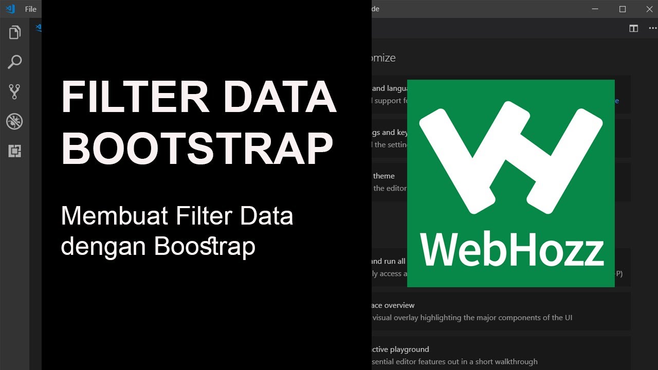Belajar Boostrap : Filter Data - YouTube