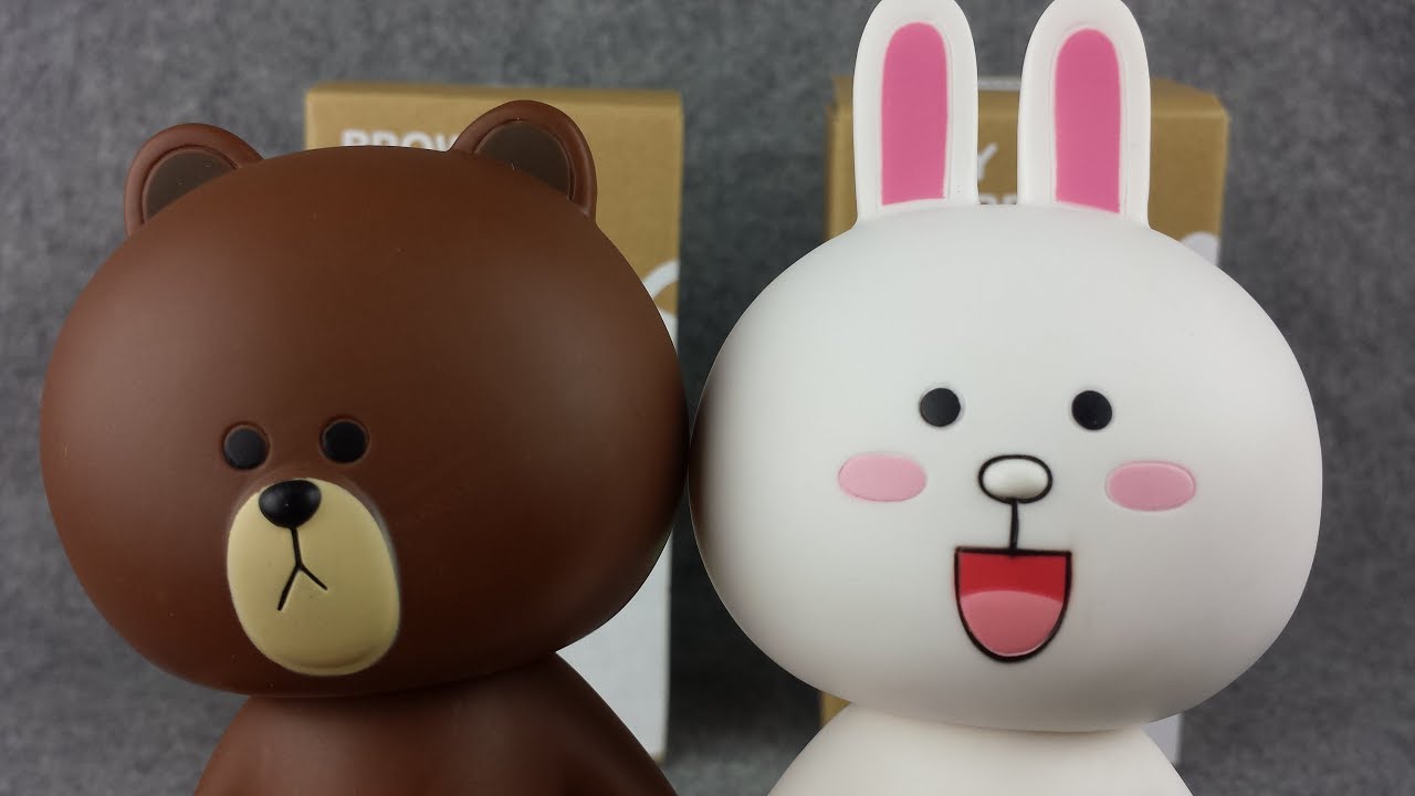 LINE FRIENDS CONY & BROWN / UNBOXING - YouTube