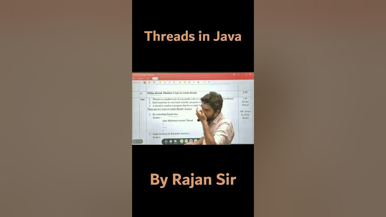 Threads in Java | By Rajan Sir - YouTube